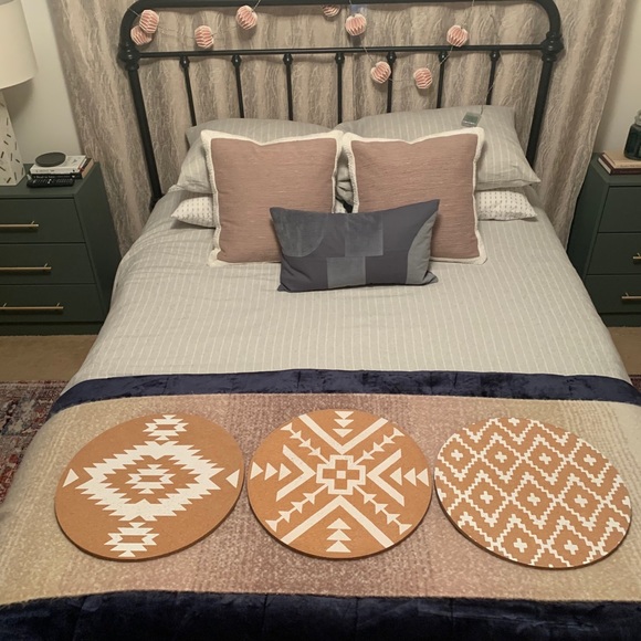 Pottery Barn Teen | Wall Decor | Pb Teen Round Boho Colorblock ...